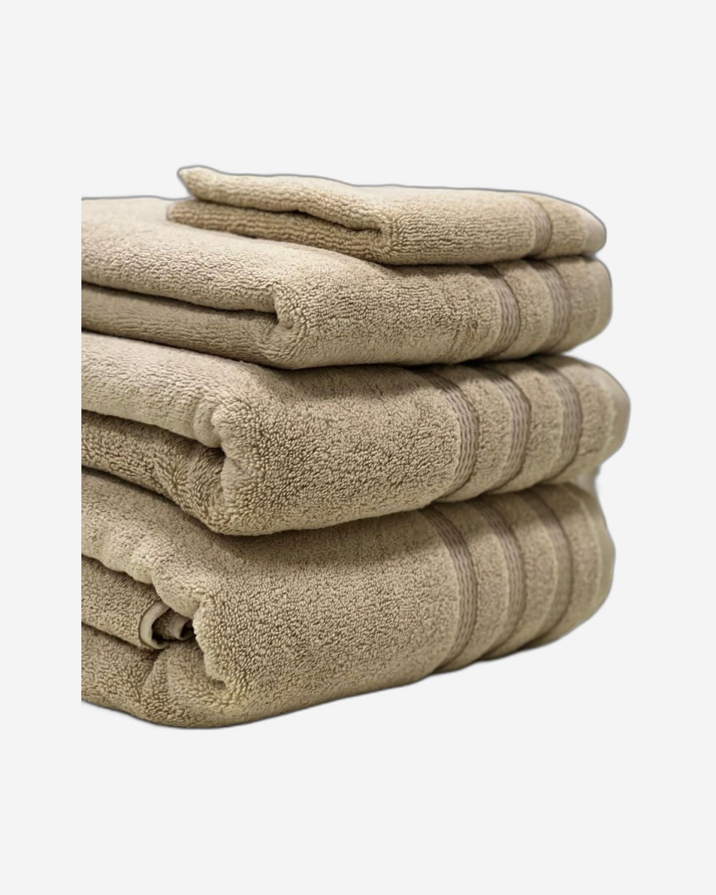 Linen Obsession "Zero Twist" Bath Towels Collection in Wheat