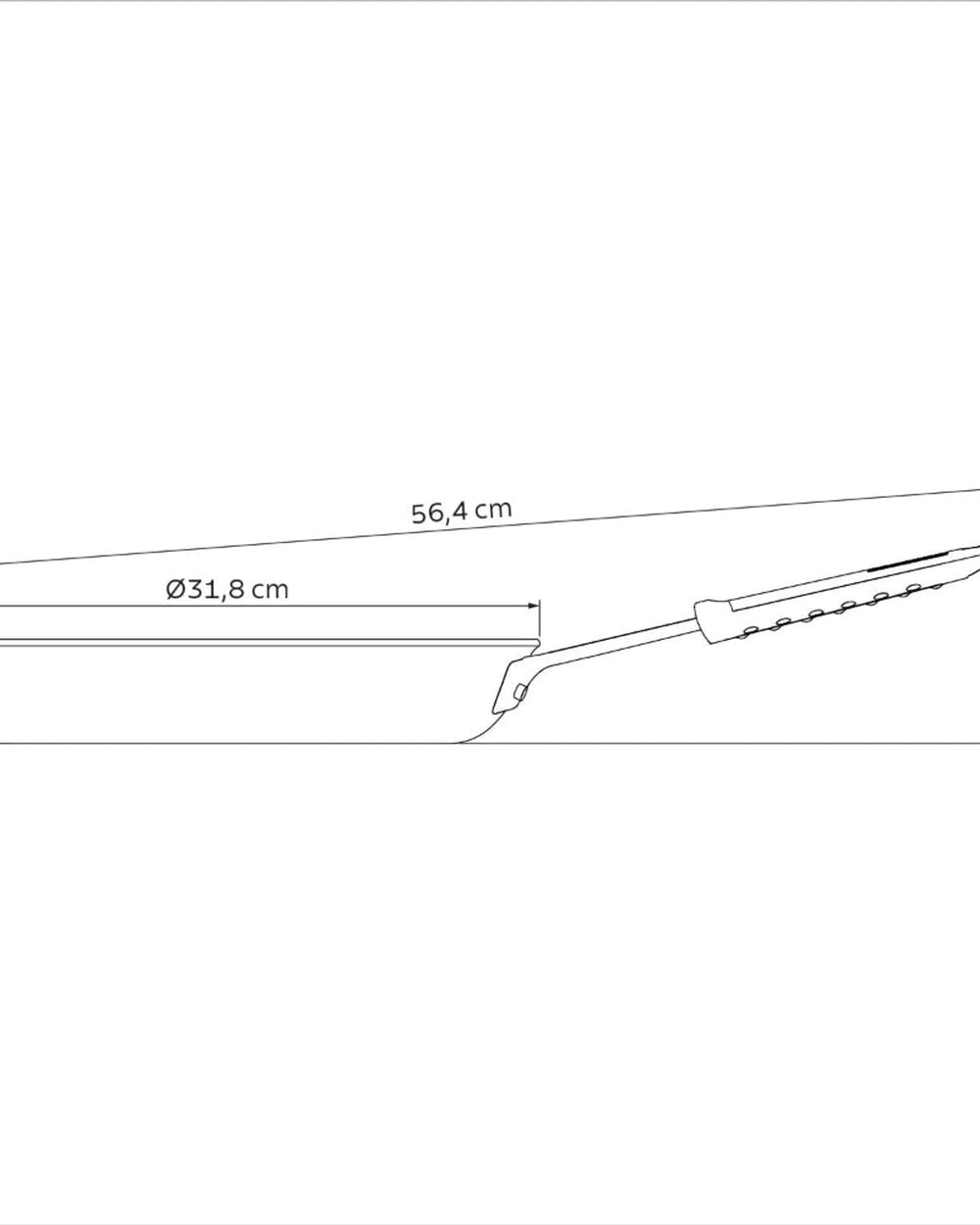 Tramontina Brazil Professional 30cm Aluminum Frying Pan with Interior