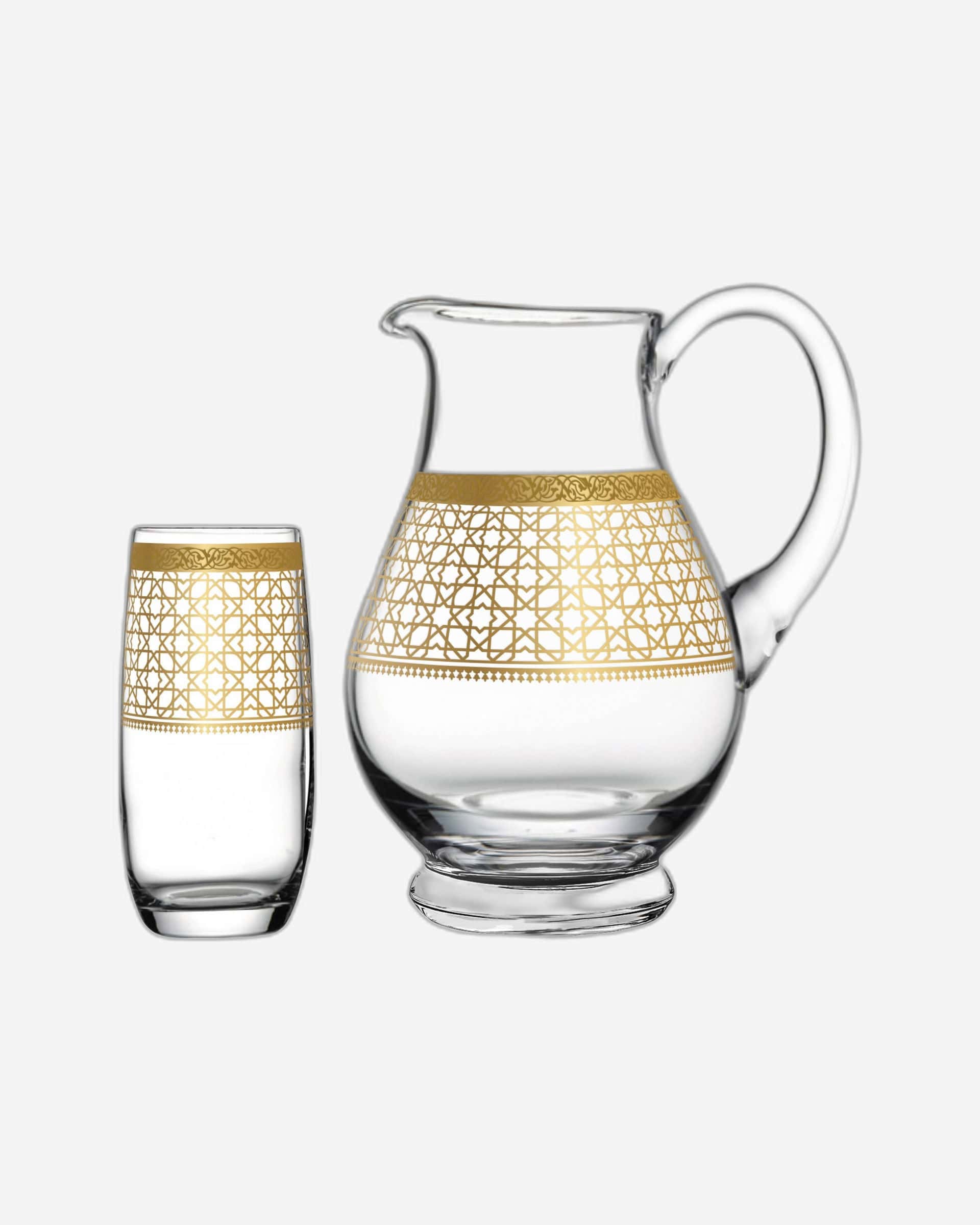Buy Dimlaj Cordoba Drinkset 7Pc Gold Online in UAE | Jashanmal
