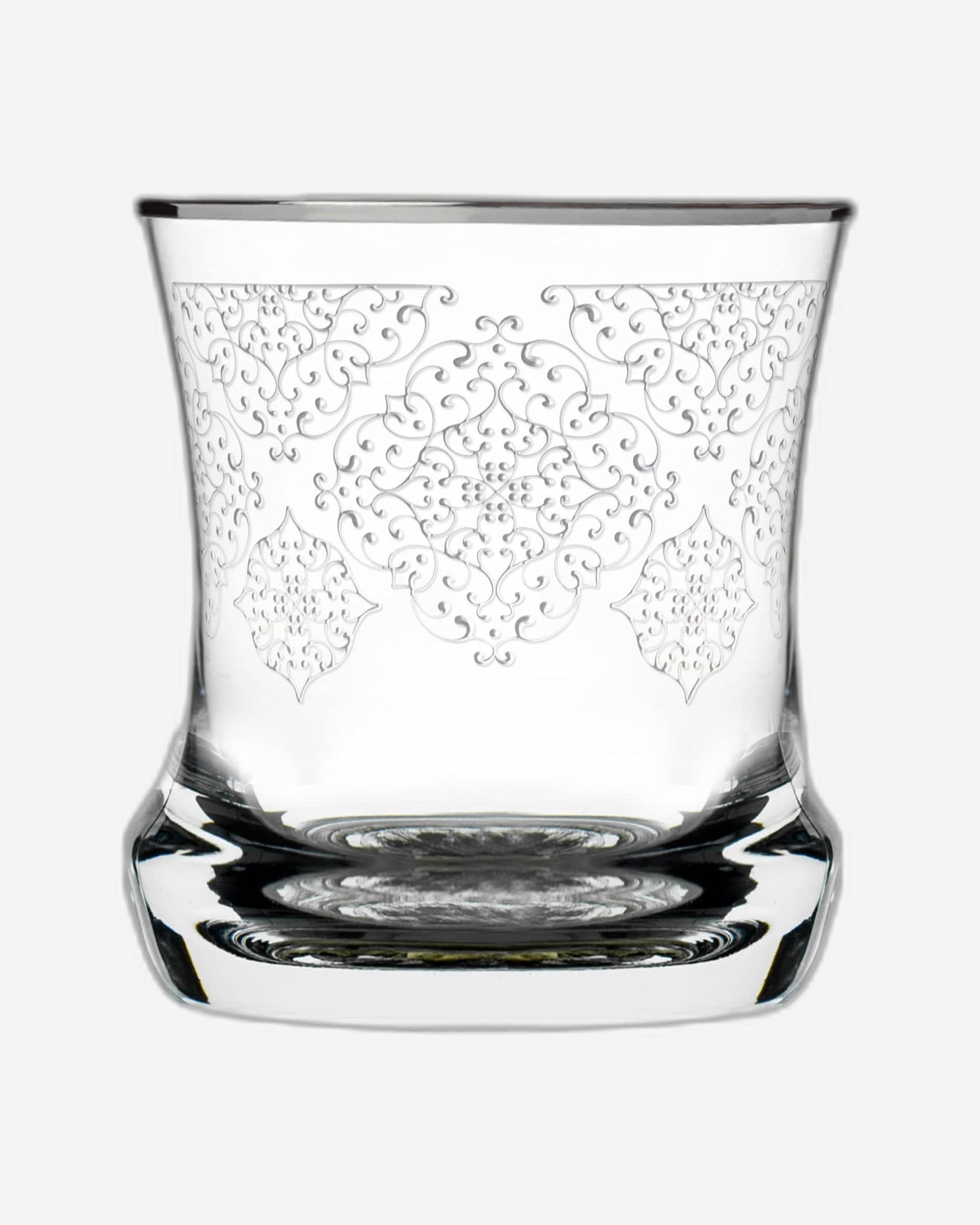 Dimlaj Perla Short Tumblers 6Pc Crystal Platinum – Jashanmal
