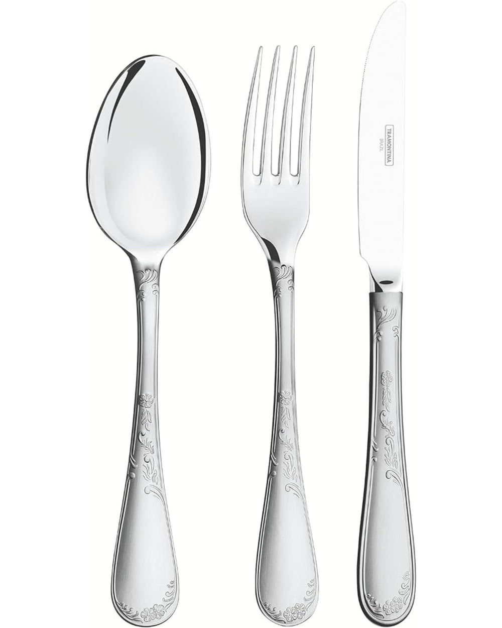 Tramontina Brazil Renascenca 101 Pieces Stainless Steel Flatware Set w