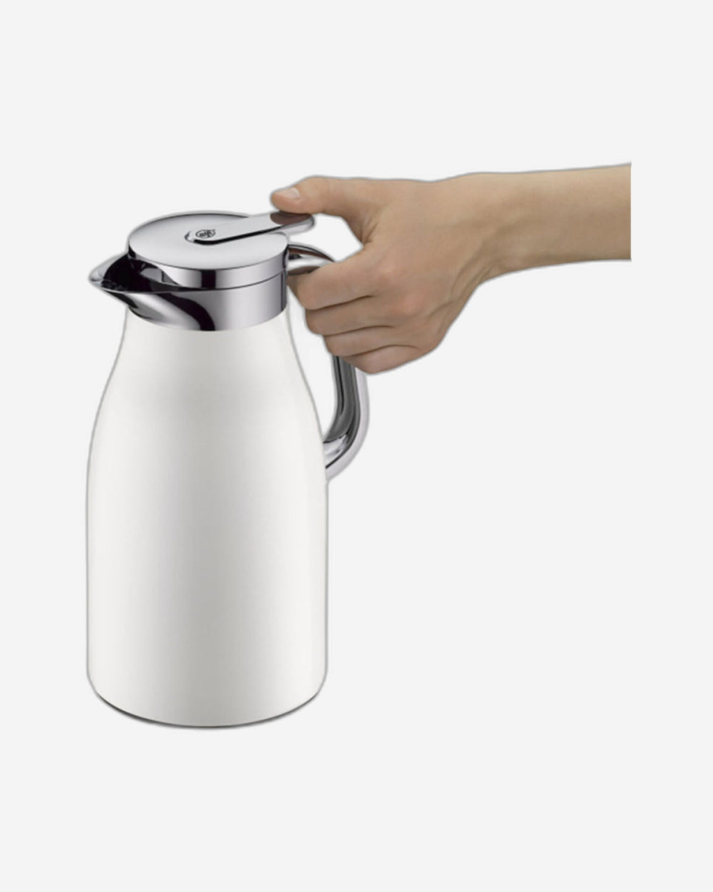 Alfi Skyline Flask Coco White 1L Chrome