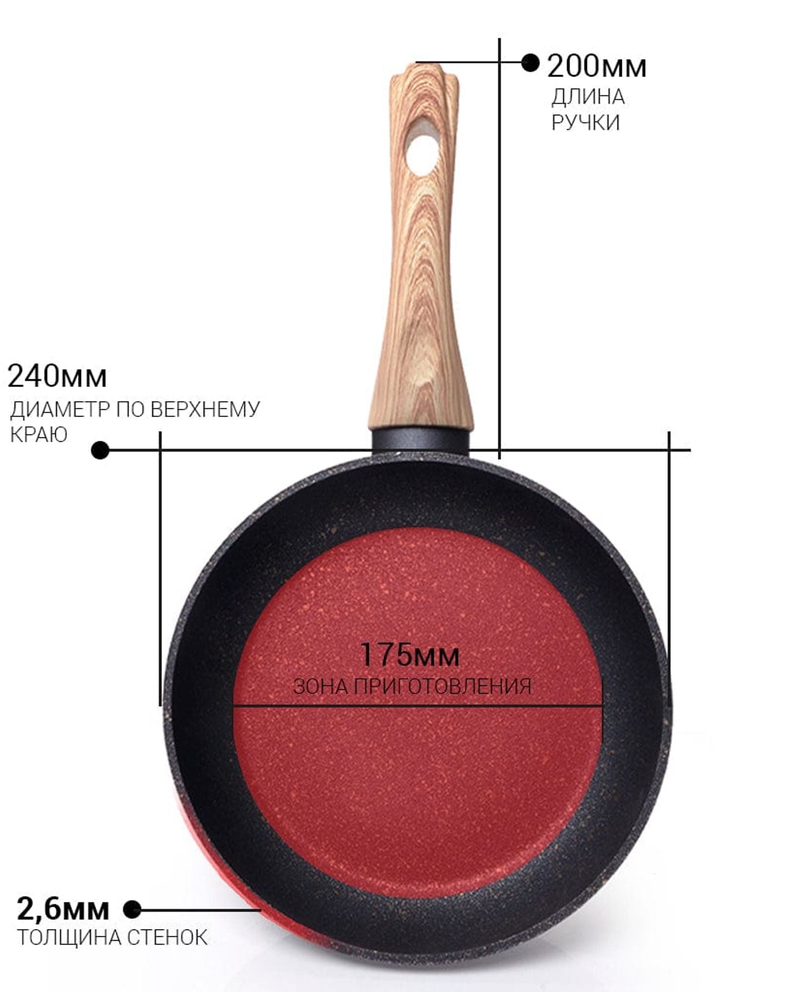 Buy Fissman Frying Pan Cosmic Aluminum Black 28cm Online in UAE | Jashanmal