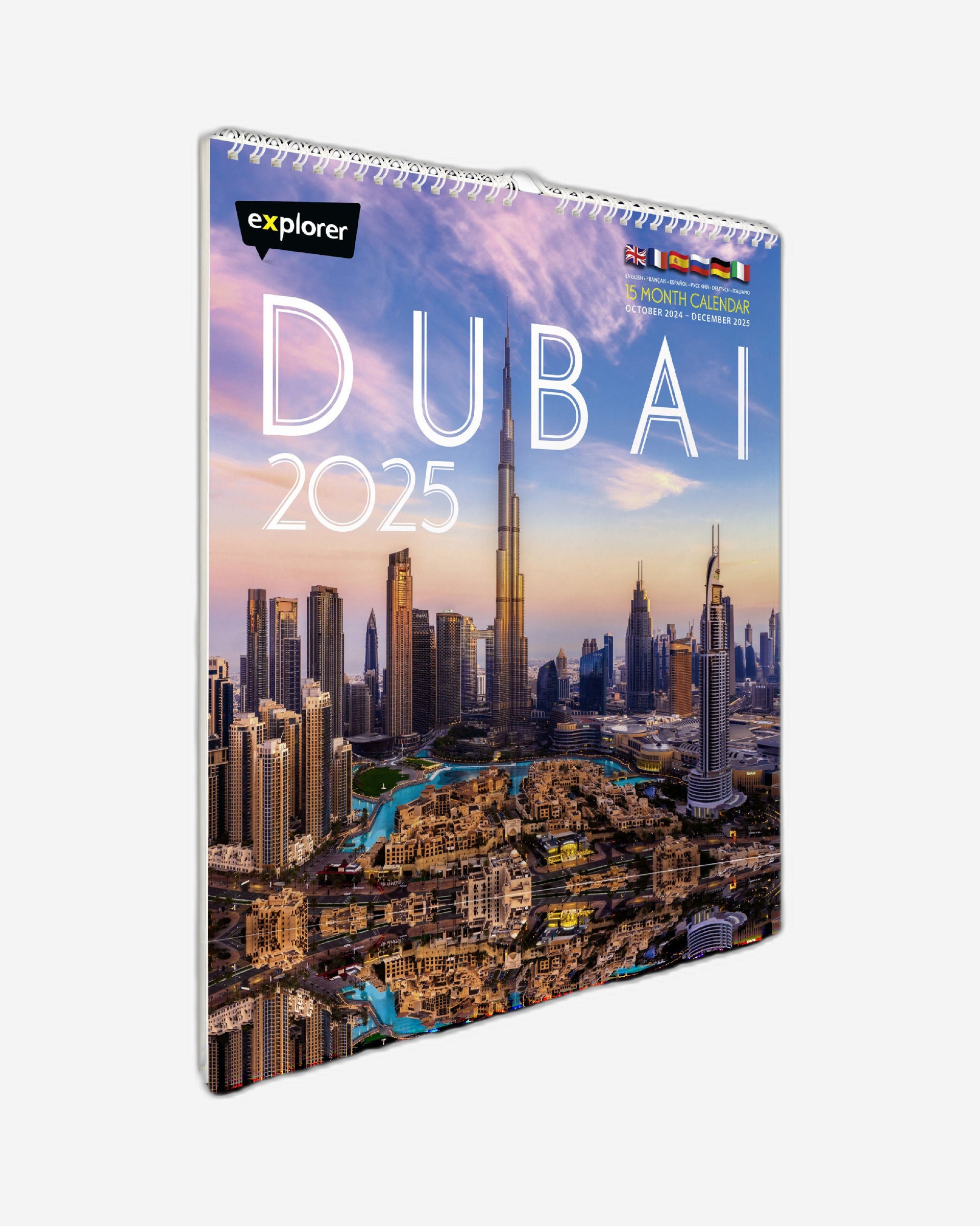 Dubai Multi Language Calendar 2025