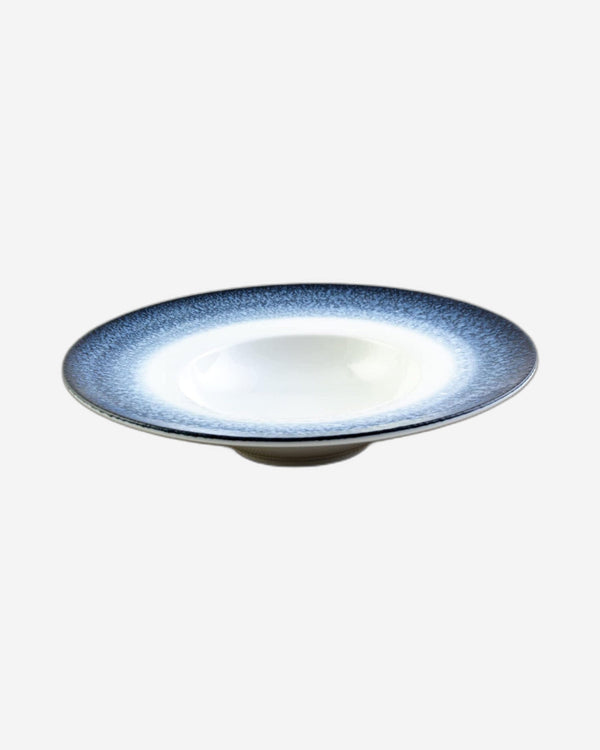 Buy Shallow Reactive Scandi Soup Plate 24cm Blue Online in UAE | Jashanmal