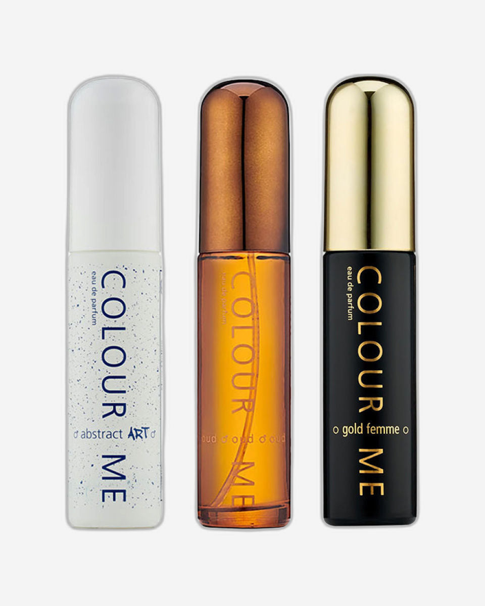 Colour Me Female EDP 50ml x3 (Gold Homme/Abstract Art/Oud)