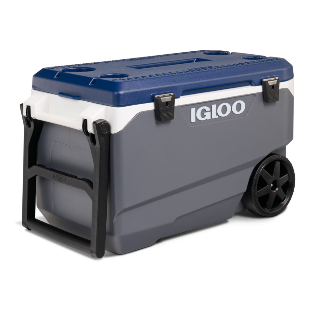 Igloo - Maxcold Latitude 90 Roller Cooler - Carbonite / Aegean Sea