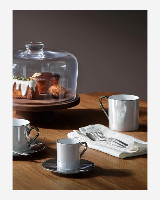 LSA Palazzo Pearl Coffee Cup & Saucer 100ml – Jashanmal