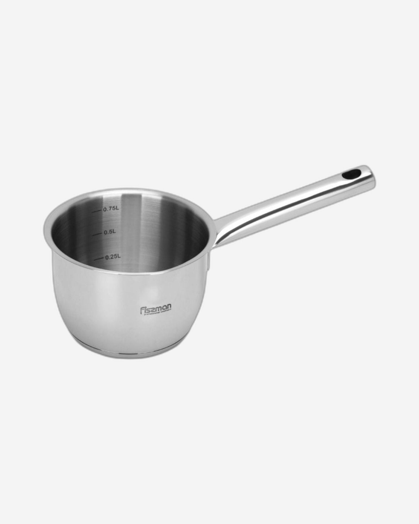 Fissman Saucepan 12cm/0.9LTR Without Lid Stainless Steel Leda