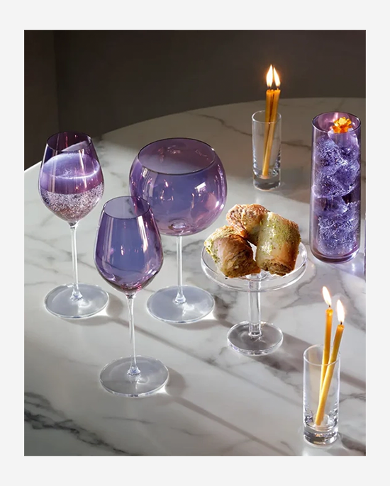 LSA Polar Violet Aurora Balloon Glass 680ml – Jashanmal