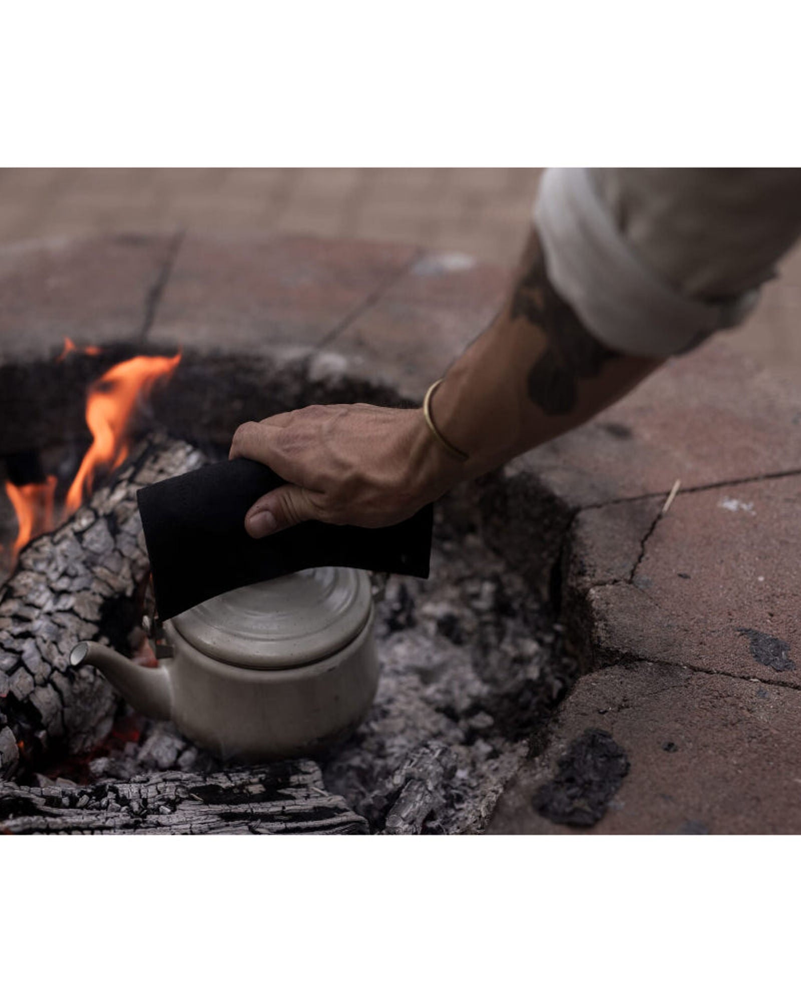 Barebones - Suede Leather Hot Pad - Black