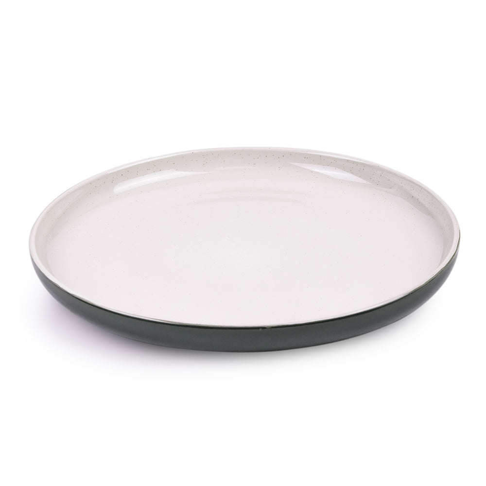 Cuisine Art HUMA 16-Piece Stoneware Dinner Set - Dark Green