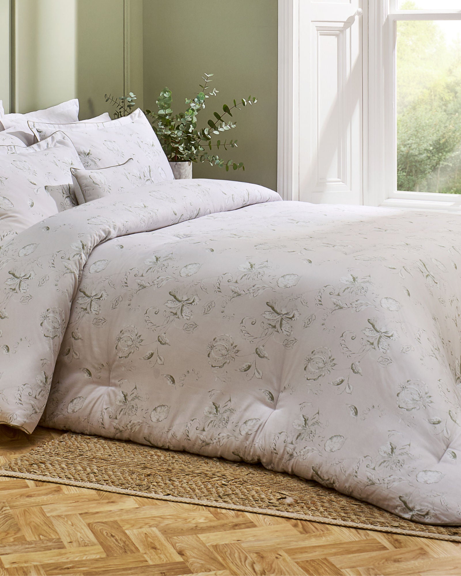 Buy Christy Hatton Comforter & Sheet Set Sage Online in UAE | Jashanmal