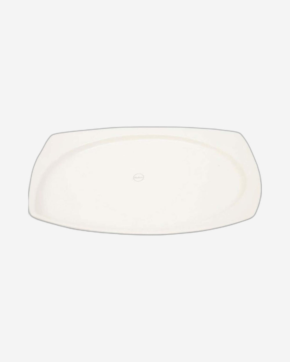 Shallow Bone China Nevel Platter, White, 14.5 Inch – Elegant Ceramic P