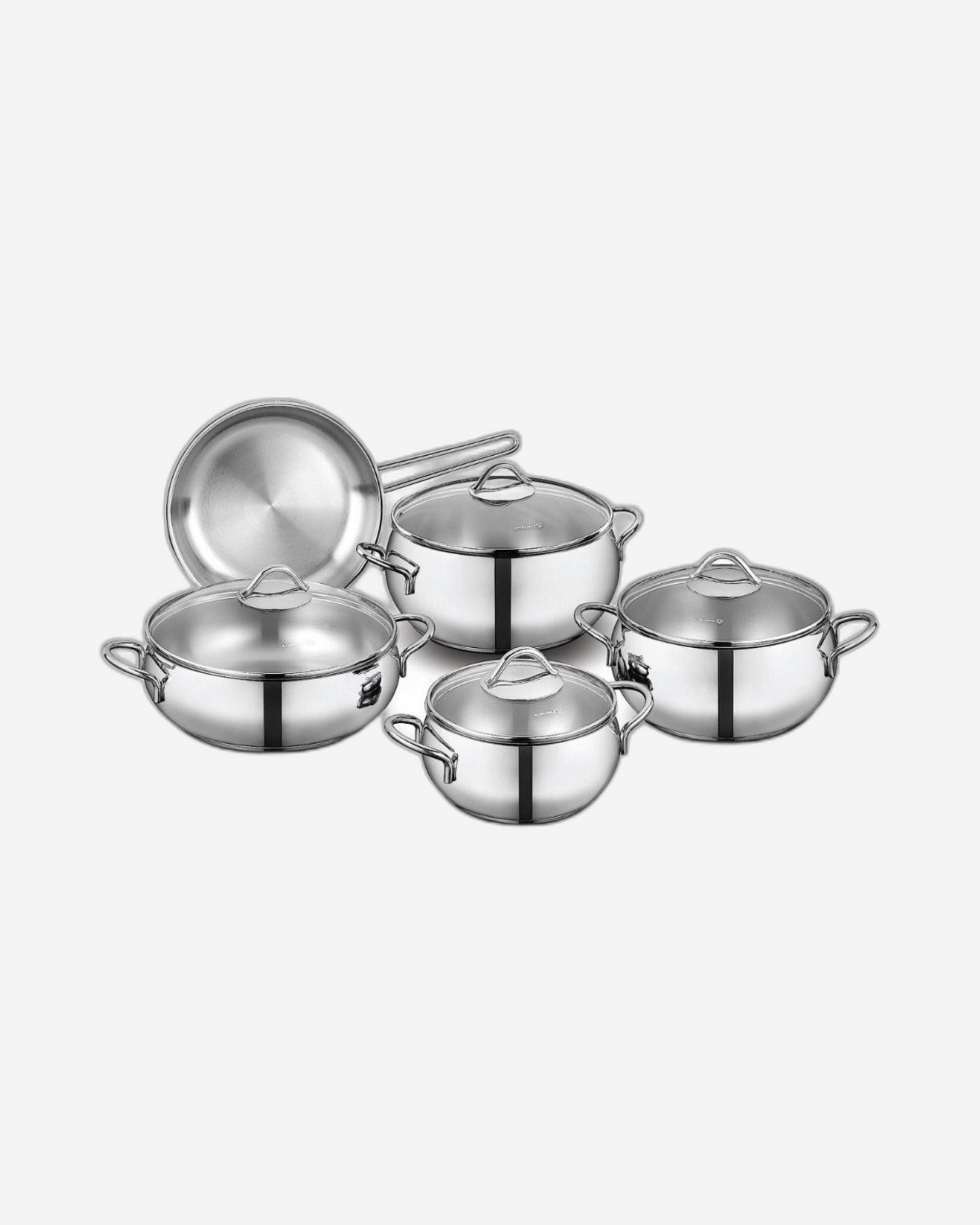 Korkmaz Tombik 9 Pcs. Induction Base Cookware Set