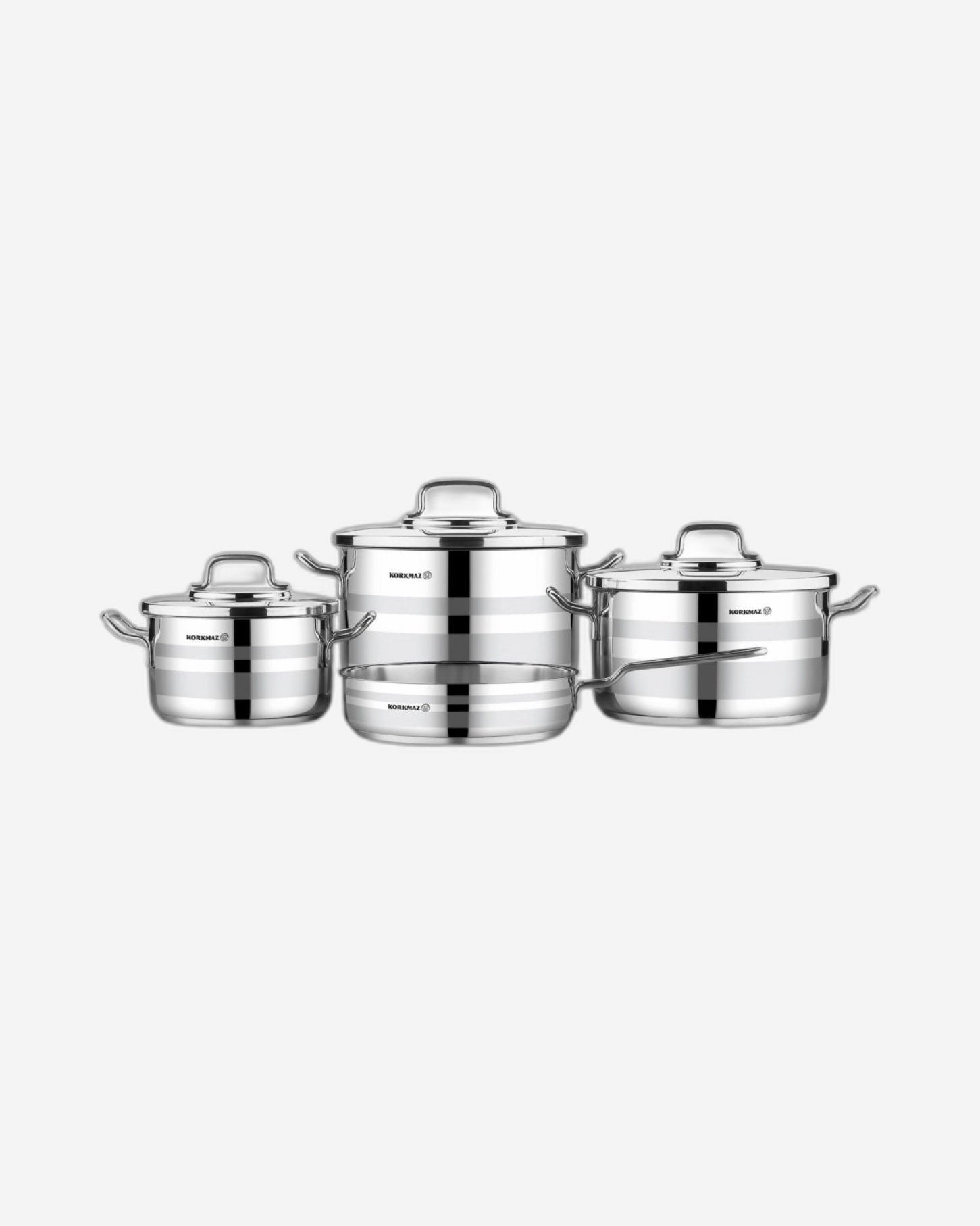 Korkmaz Astron Cookware Set 7Pc Induction