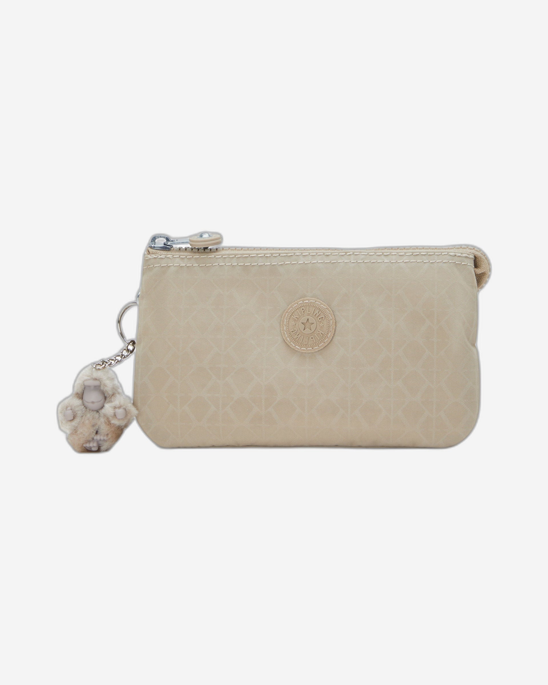 Kipling Creativity L Signature Beige Embossed Large Purse 13093-96A