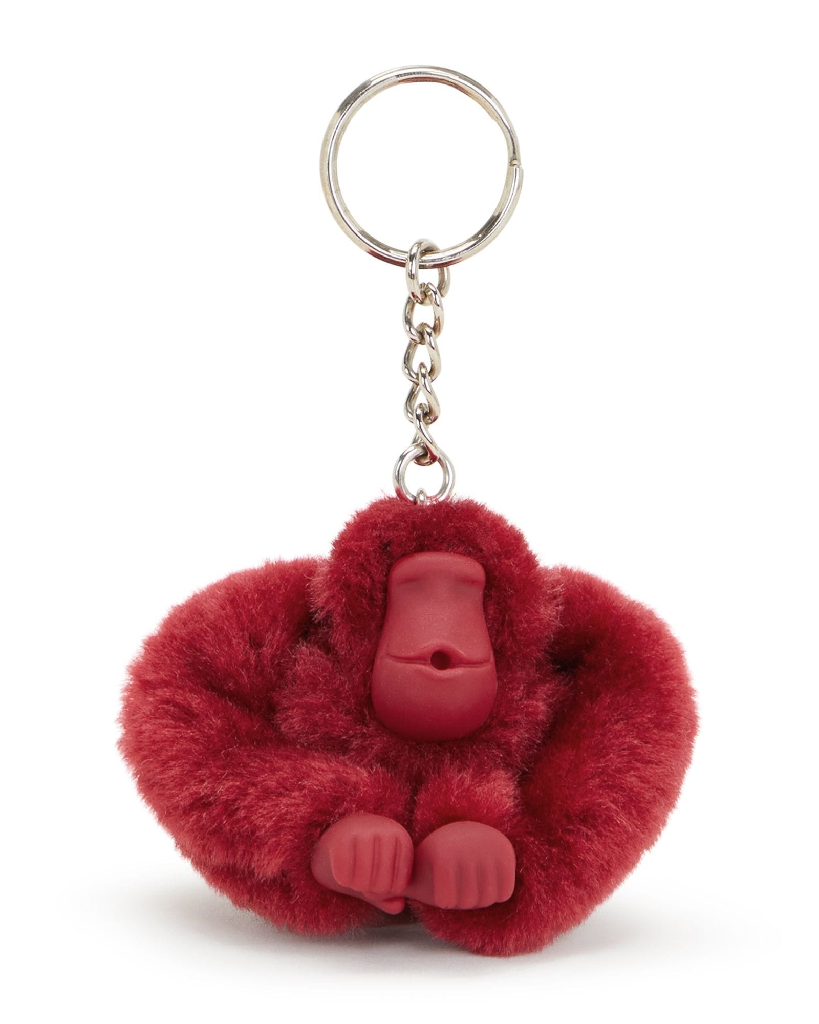 Kipling Monkeyclip S Funky Red Pack of 10 Small Monkey Keyhangers K164