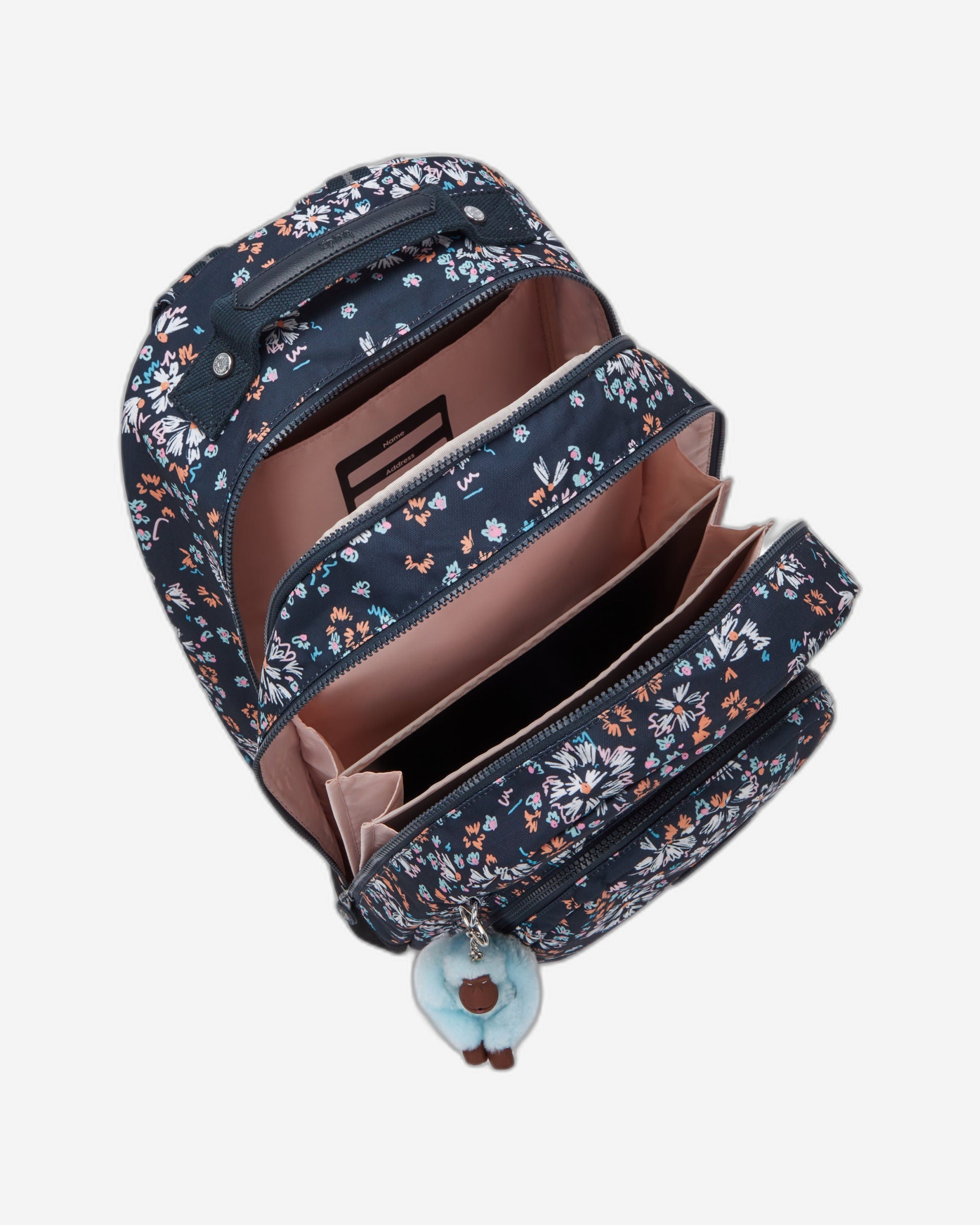 KIPLING Class Room Flower Field Large backpack (with laptop protection