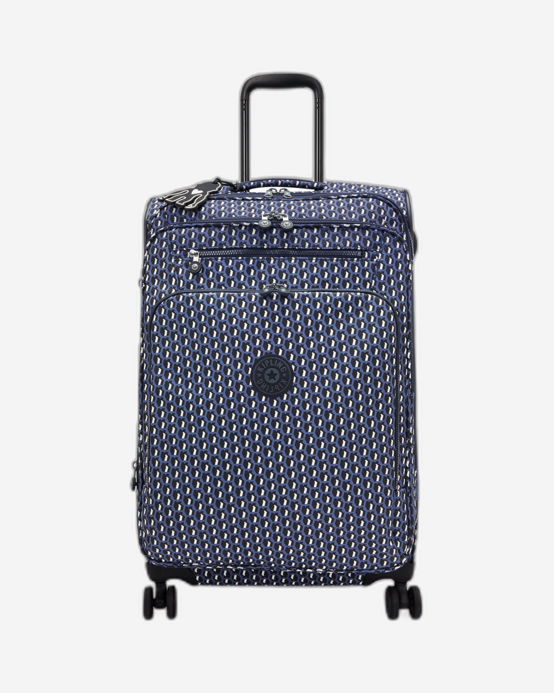 Kipling New Youri Spin M 3D K Blue Medium Expandable Spinner I7788-4JS