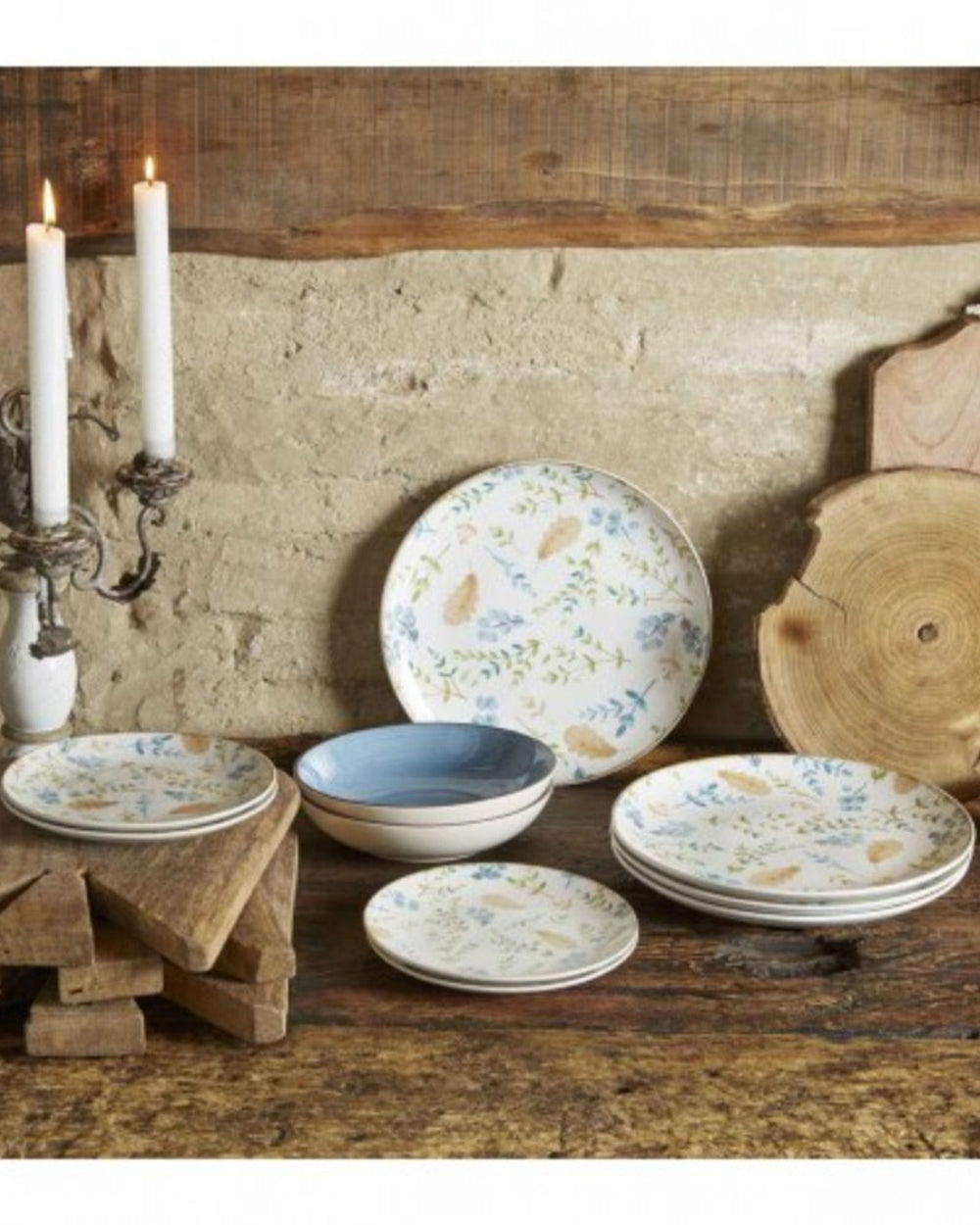 Tognana Porcelain Multicolor Dinner Set Table Set 18 Pcs - Metropolis