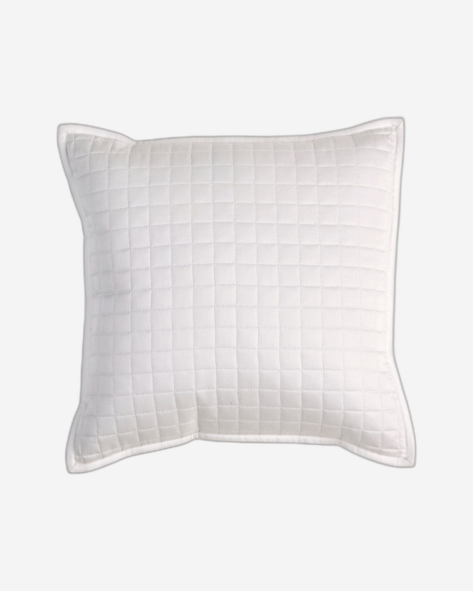Christy Metropolitan Throw Euro Shams and Cushion Colour White