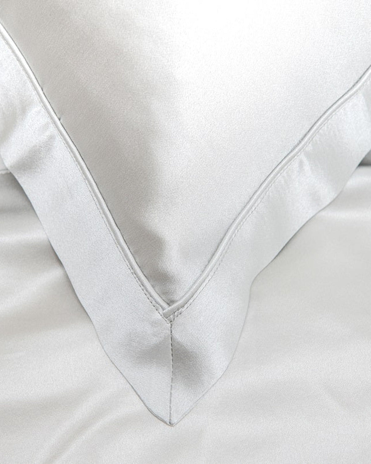 Mayfairsilk "Mulberry Silk" Bed Linen in Oyster Grey