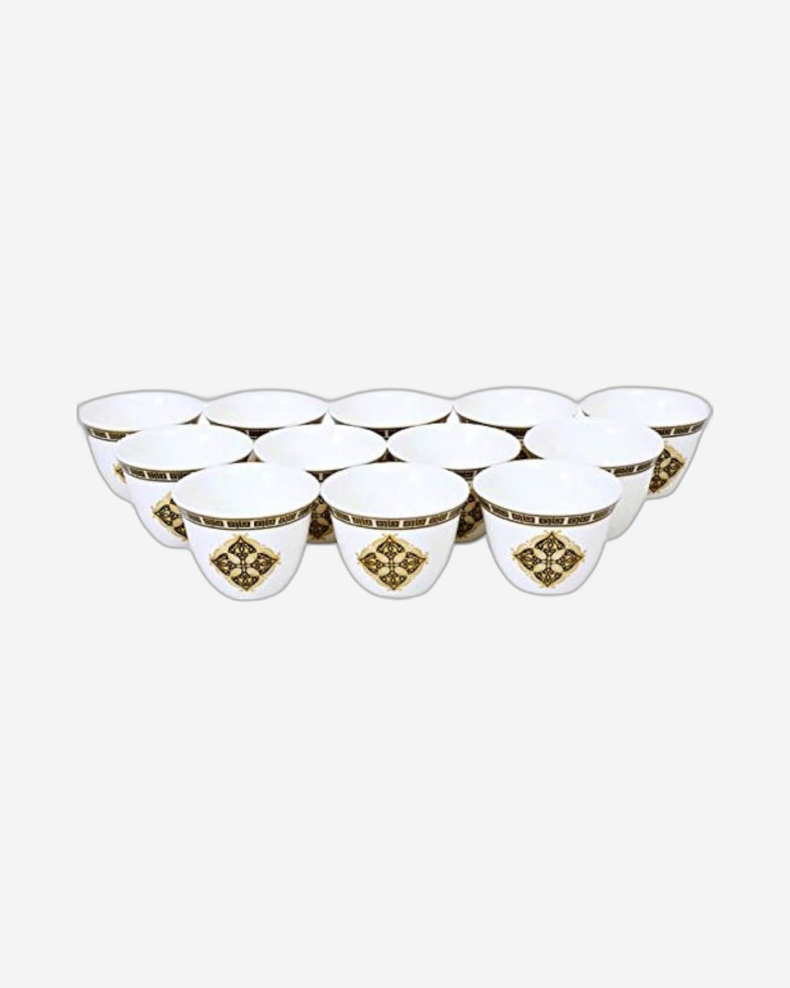 Buy Shallow Bone China 12 Pcs Cawa Cup 70ml, Elegant Porcelain Coffee ...