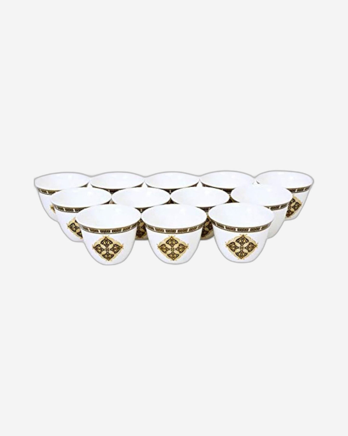 Buy Shallow Bone China 12 Pcs Cawa Cup 70ml, Elegant Porcelain Coffee ...