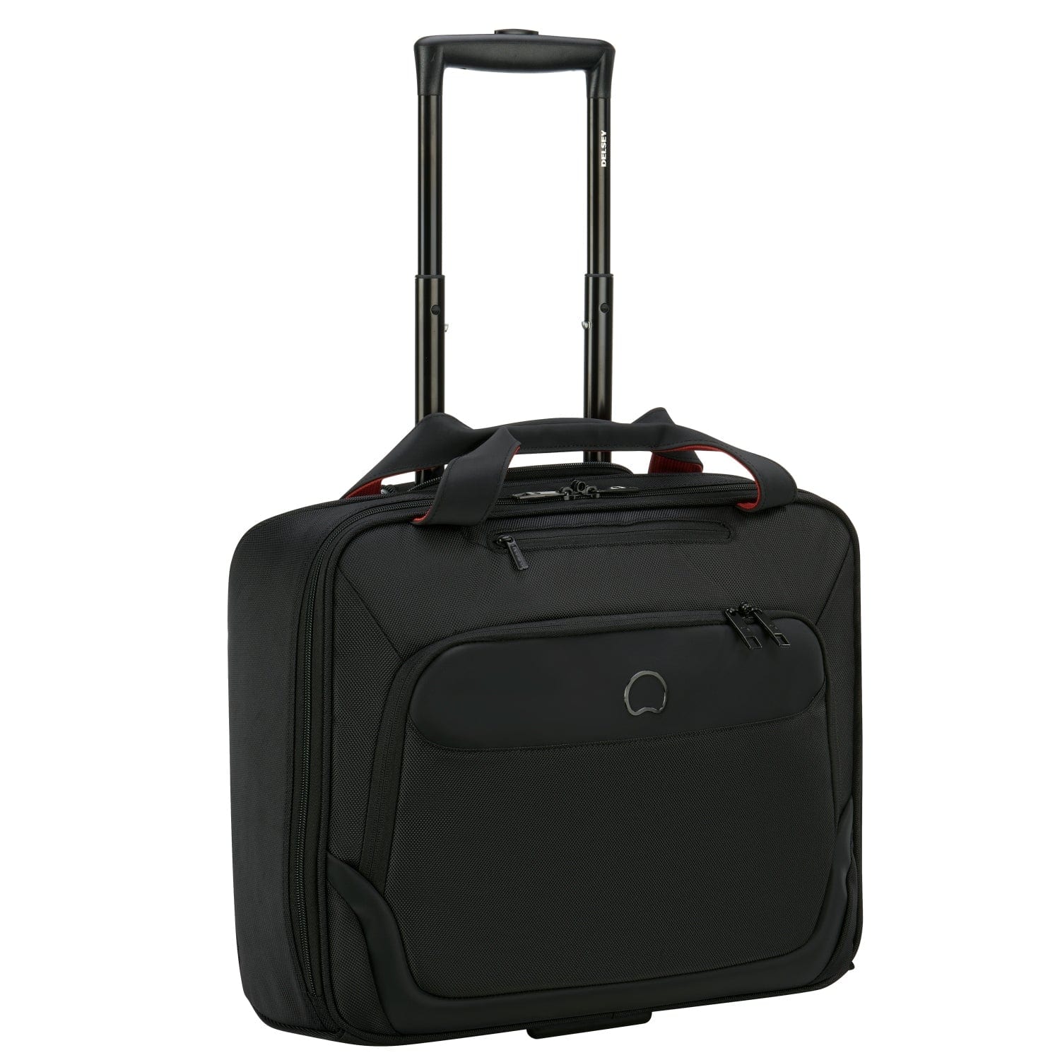 Delsey Parvis Plus 2 Wheel Laptop Cabin Trolley Boardcase Black