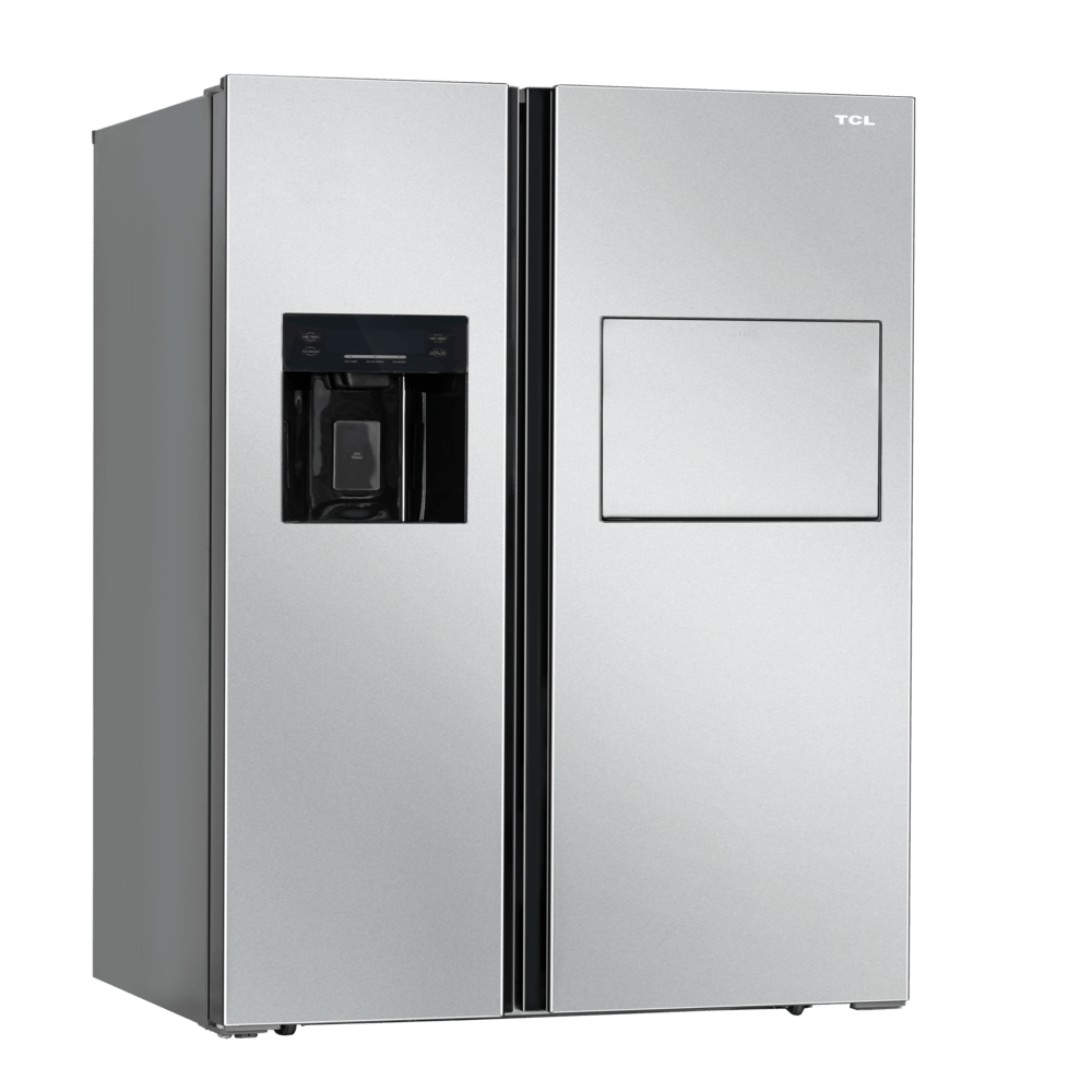 TCL Side by Side Refrigerator Inverter Ice Maker & Mini Bar Inox 775L